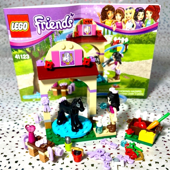 Lego | Toys | Lego Friends 4123 Foals Washing Station Building Kit 77 ...